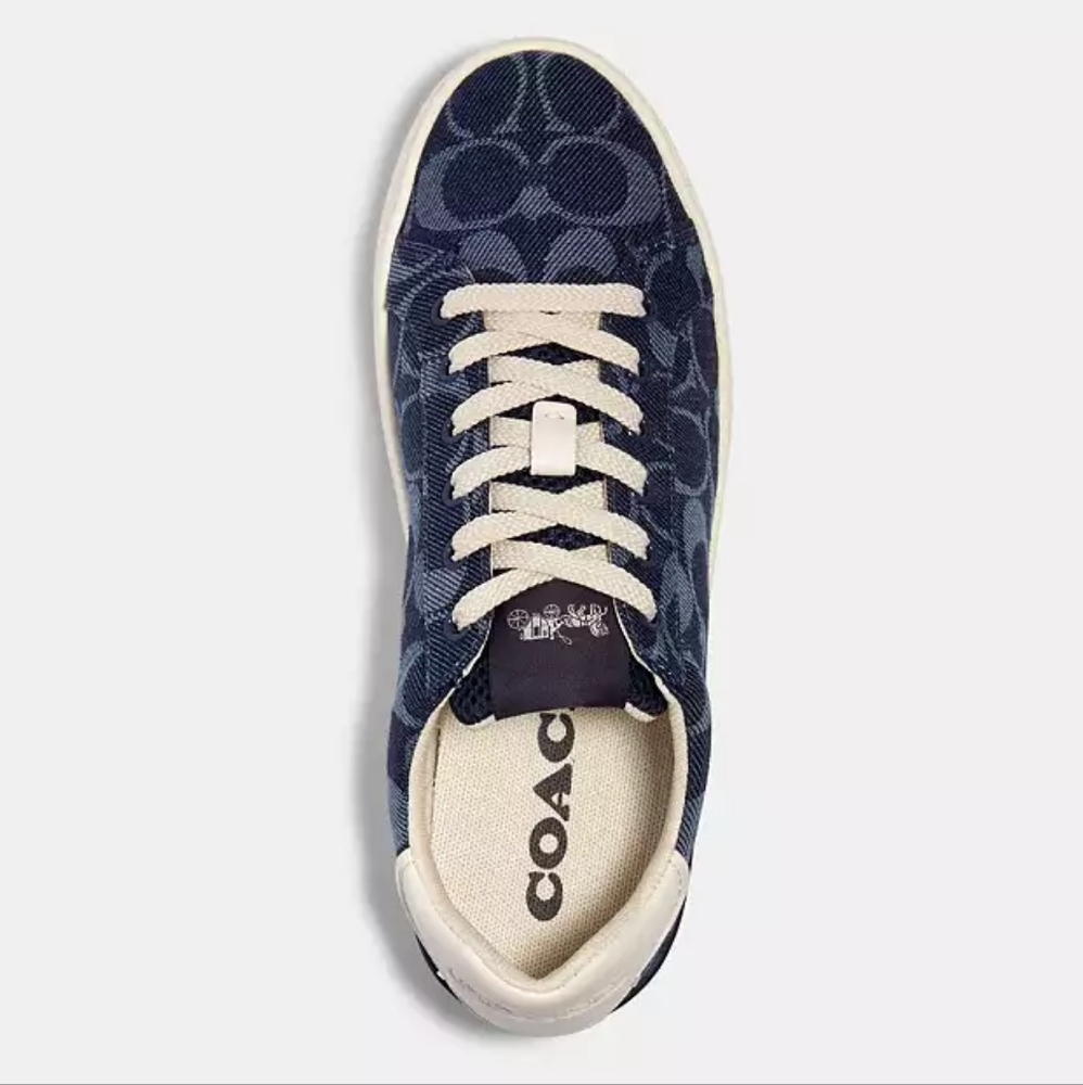 Coach Clip Low Top Blurle Denim Signature Sneaker Wom… - Gem